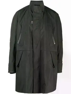 WOOYOUNGMI Logo-plaque Zip-up Coat