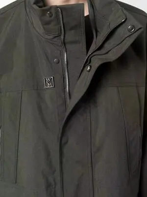 WOOYOUNGMI Logo-plaque Zip-up Coat