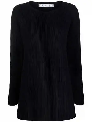 Off-white Ribbed Sweaters For Women