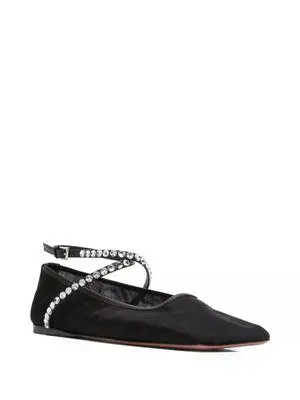 Amina Muaddi Ane Ballet Flats