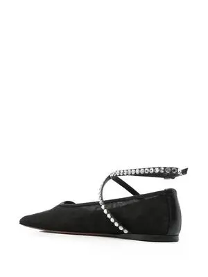 Amina Muaddi Ane Ballet Flats