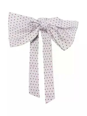 Etro Silk Polka Dot Bow Tie - Neutrals