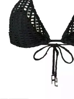 AMIR SLAMA Open-knit Triangle Bikini Set