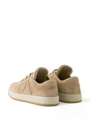 Prada Downtown Suede Sneakers - Neutrals