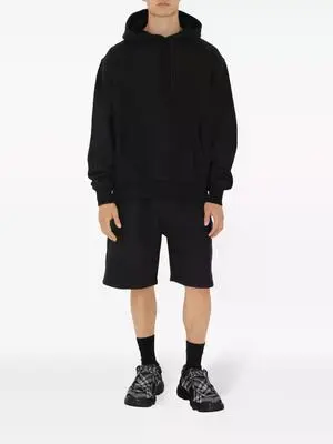 Burberry Equestrian Knight Appliqué Cotton Hoodie