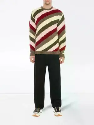 JW Anderson Chunky Stripe Crew Neck Jumper