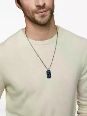 David Yurman Sterling Pietersite Tag