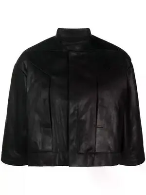 Rick Owens Cropped Leather Jacket