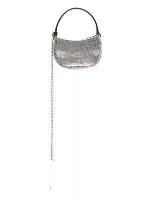 Magda Butrym Micro Vesna Embellished Clutch Bag - Silver