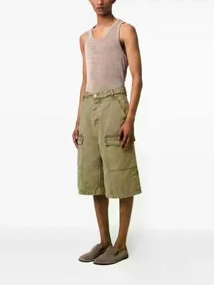 AMI Paris Wide-leg Bermuda Shorts
