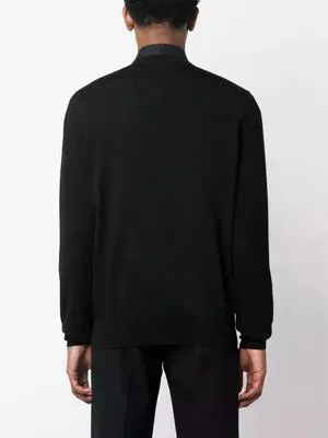Alexander McQueen Beaded Floral Motif Wool Jumper