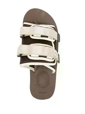 Suicoke Moto-po Touch-strap Sandals - Brown