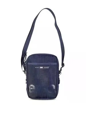 Supreme Logo-print Grid-pattern Shoulder Bag