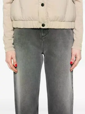 Moncler Cropped High-rise Jeans