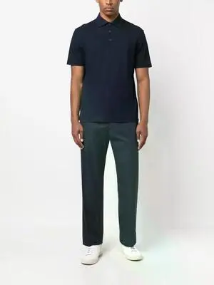 Herno Cotton Polo Shirt - Blue