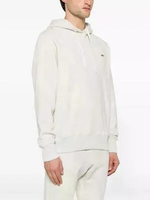 AUTRY Embroidered-logo Hoodie - Grey