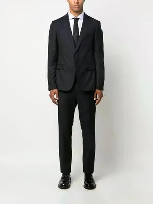 Boglioli Spread-collar Cotton Shirt - Blue