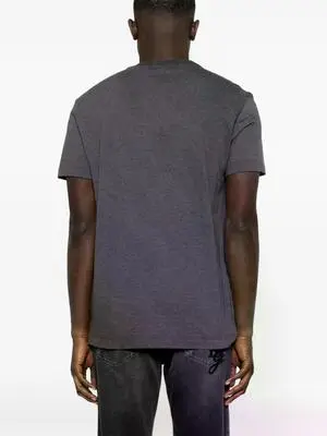 Dolce & Gabbana Logo-embroidered Cotton T-shirt - Grey
