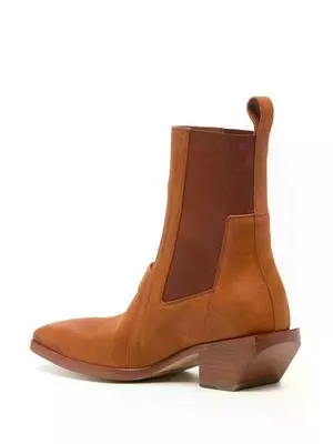 Rick Owens Leather Ankle Boots