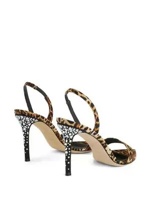 GIUSEPPE ZANOTTI Intriigo Leo 90mm Silk Sandals