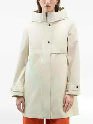 Woolrich Hooded Cotton Parka Coat