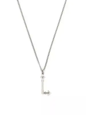 Emanuele Bicocchi Alphabet Pendant Necklace - Silver
