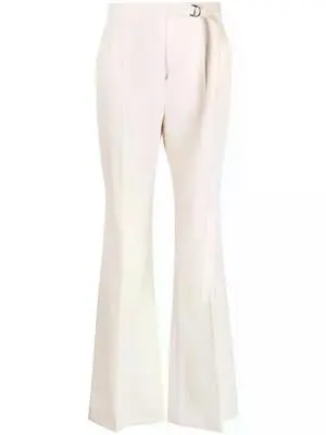 Fendi High-waisted Flared Virgin Wool Trousers