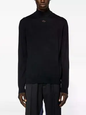 DIESEL® K-gil Logo-embroidered Wool Jumper