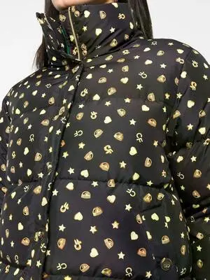CHIARA FERRAGNI Logo Print Puffer Jacket
