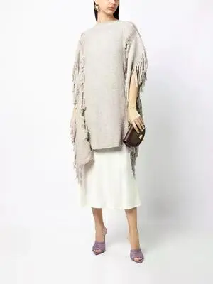 Voz Pima Cotton Poncho-style Jumper