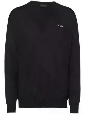 Prada V-neck Cashmere Jumper