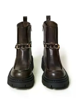 TWINSET 60mm Oval T Ankle Boots