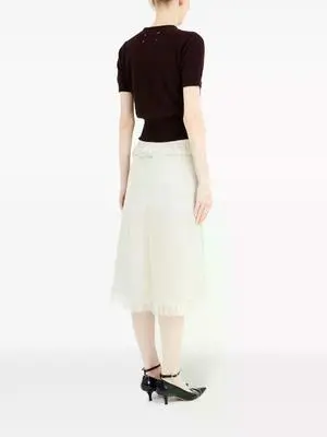 MAISON MARGIELA Checked Midi Skirt