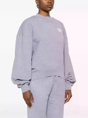 Off-White Logo-embroidered Sweatshirt - Grey