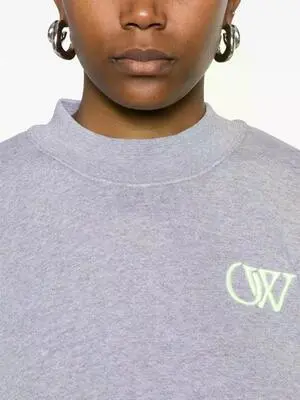 Off-White Logo-embroidered Sweatshirt - Grey