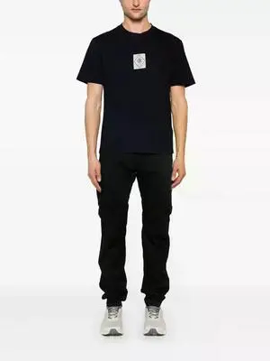 C.P. COMPANY Logo-patch T-shirt - Blue