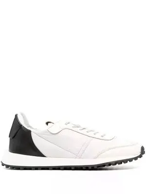 BUTTERO® Two-tone Panelled Sneakers - White