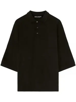 Palm Angels Logo-print Polo Shirt