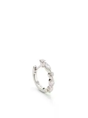 WE BY WHITEBIRD 18kt White Gold Diamond Marylin Hoop Earring - Silver