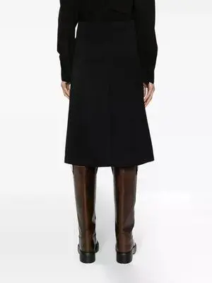 LANVIN Pleated Tailored Midi Skirt