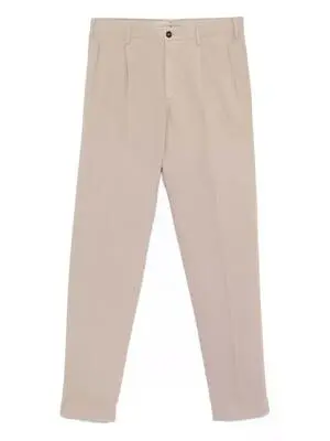 Incotex Pleat-detailed Trousers - Neutrals