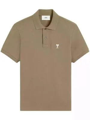 AMI Paris De Coeur Polo Shirt - Green
