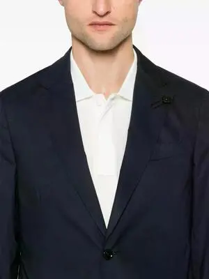 LARDINI Single-breasted Blazer - Blue