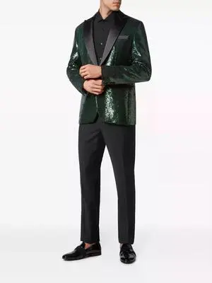 Philipp Plein Sequin-design Single-breasted Blazer