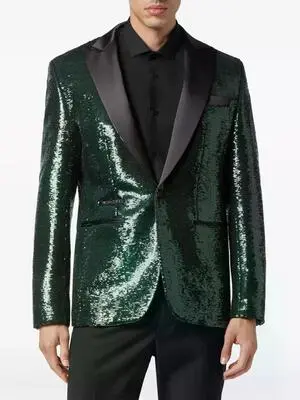 Philipp Plein Sequin-design Single-breasted Blazer
