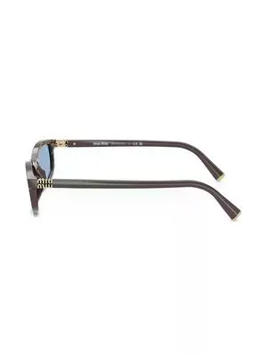 Miu Miu Geometric-frame Sunglasses - Brown