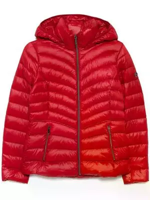 Michael Kors Chevron Packable Jacket - Red