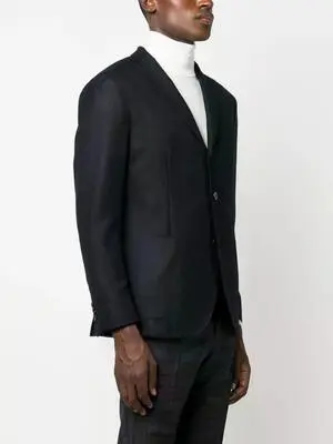 Boglioli Single-breasted Virgin Wool Blazer - Blue