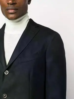 Boglioli Single-breasted Virgin Wool Blazer - Blue