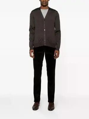 Corneliani Corduroy Straight-leg Trousers - Brown